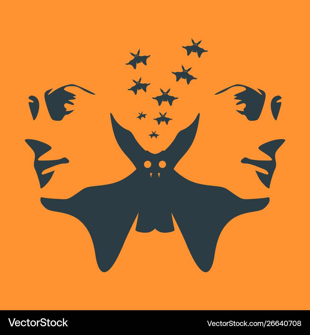 Silhouettes two head Royalty Free Vector Image