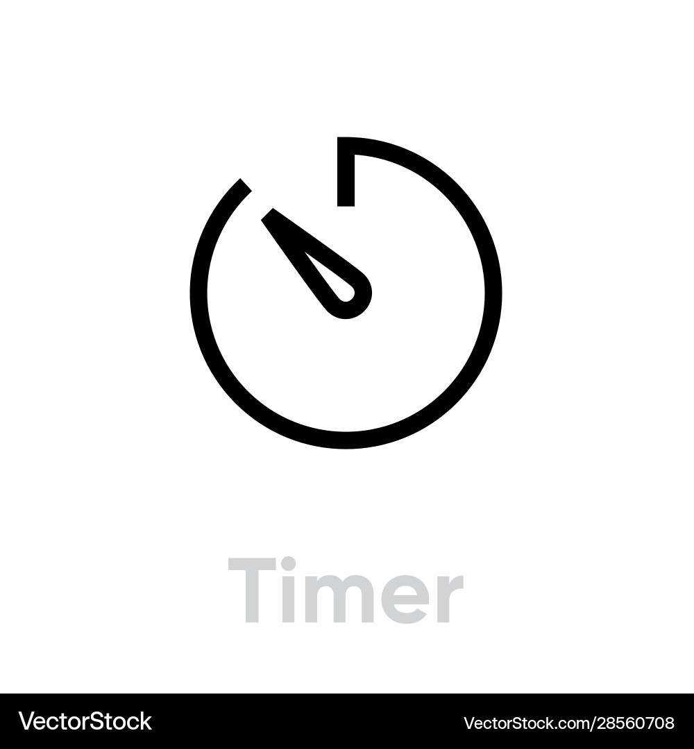 Timer icon Royalty Free Vector Image - VectorStock