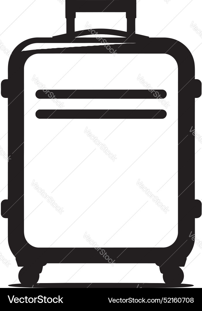 Voyager vessel logo with suitcase icon roaming Vector Image