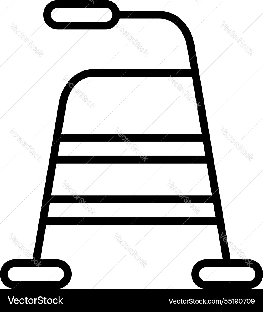 Walker line icon design Royalty Free Vector Image