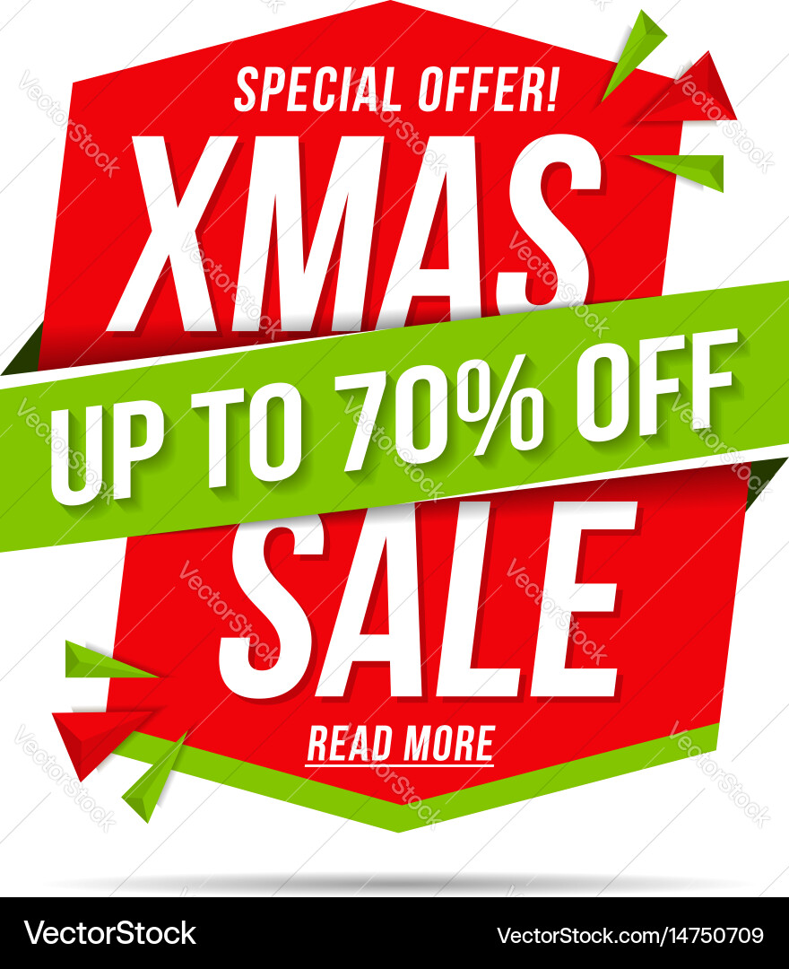 Xmas sale Royalty Free Vector Image - VectorStock