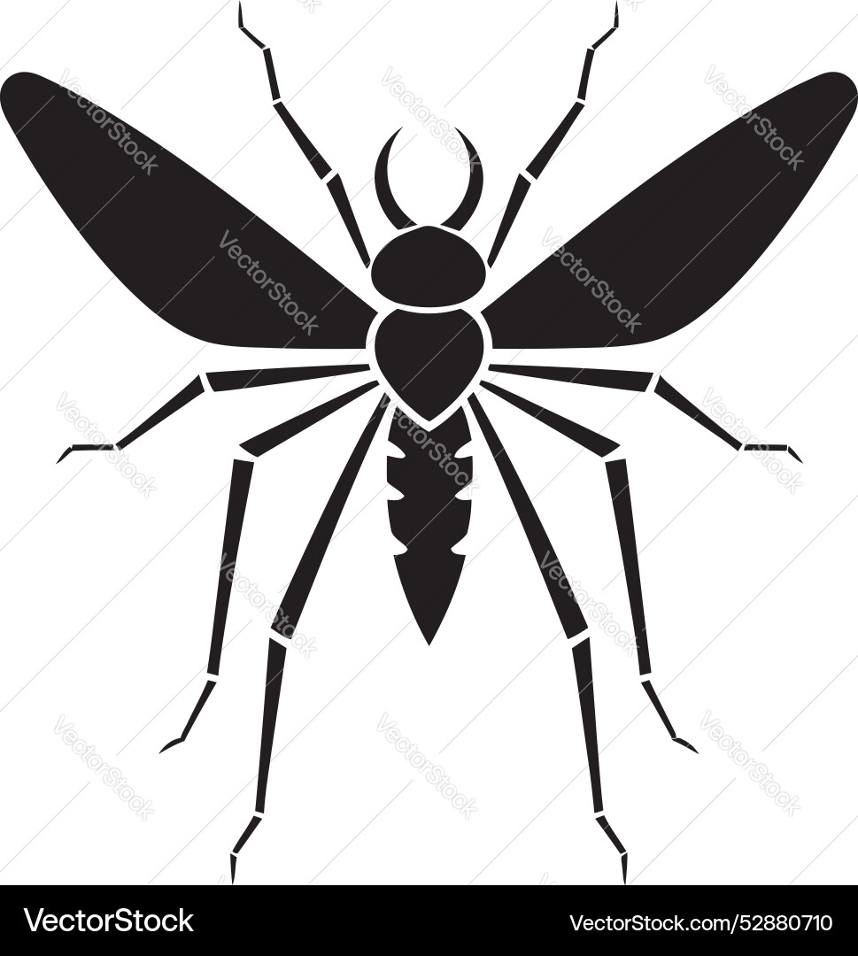 Artistic stick insect symbol graceful insect Vector Image