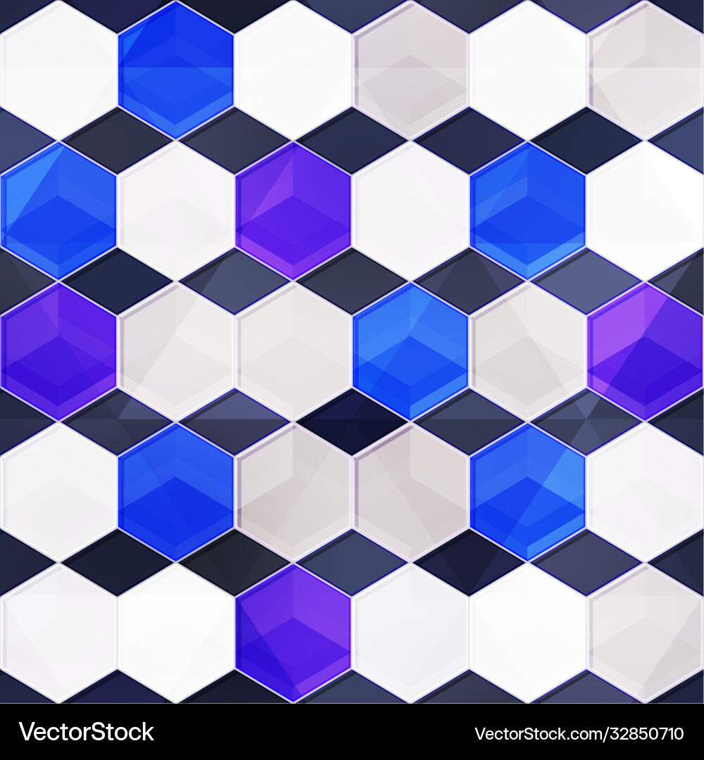 Blue Glass Texture Seamless Stained Glass Texture Royalty Free Vector