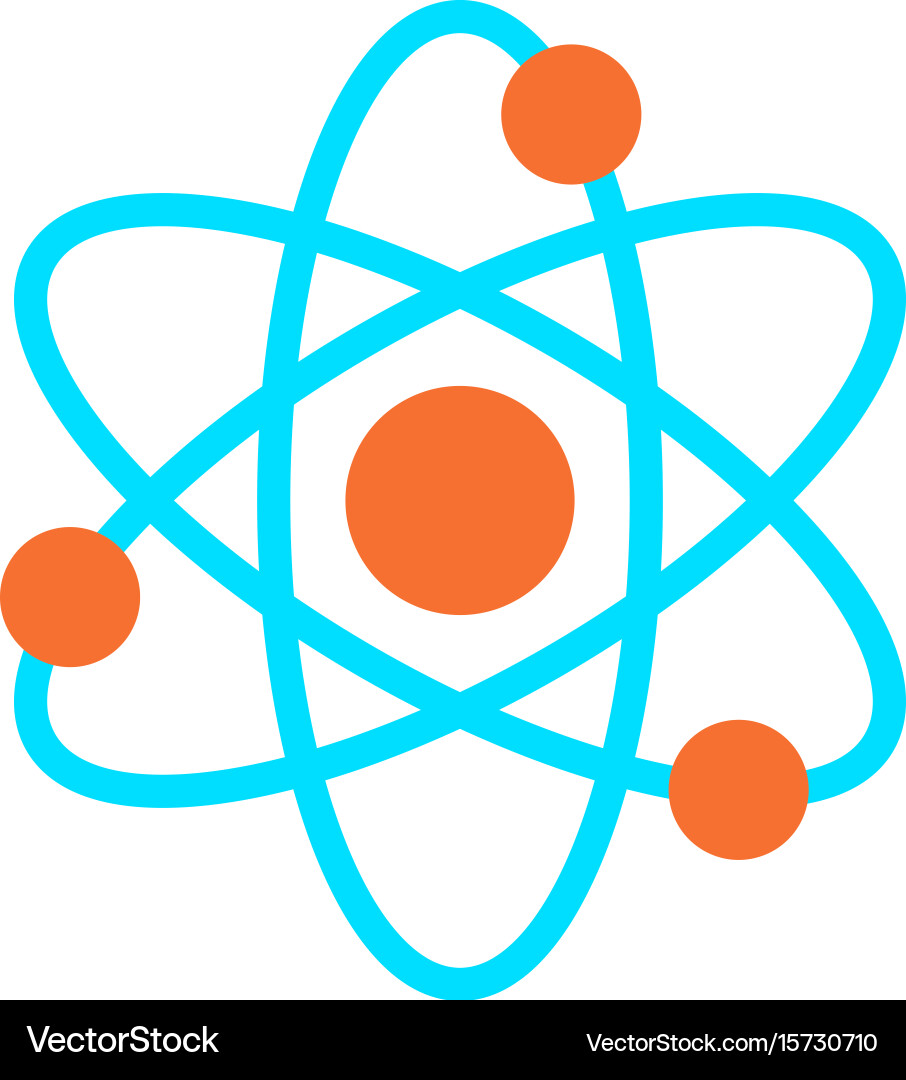 Dynamic atom molecule science symbol icon Vector Image Dynamic atom molecule science symbol icon Vector Image