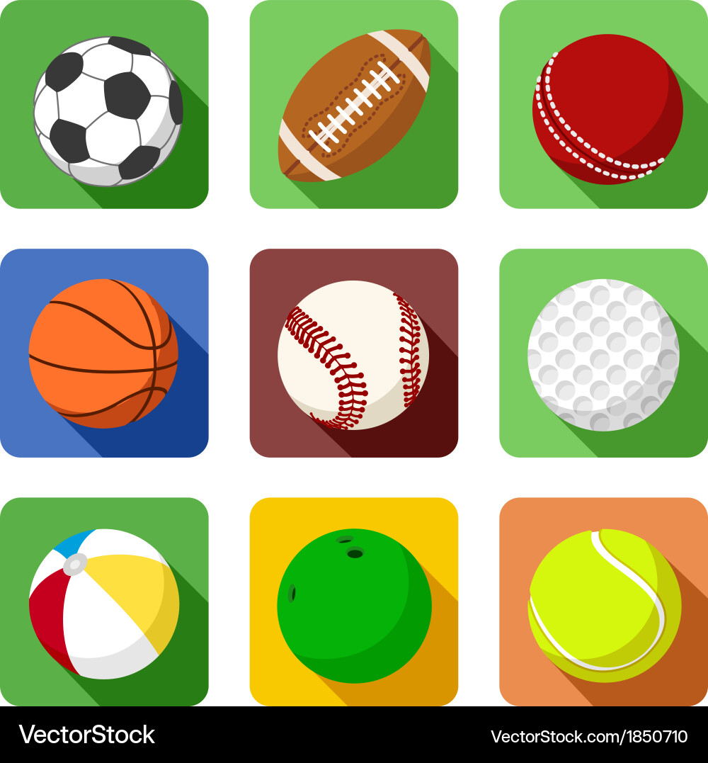 Flat sport icons Royalty Free Vector Image - VectorStock