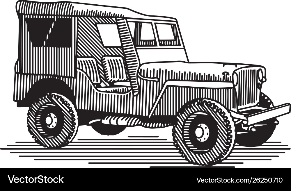 Military vehicle Royalty Free Vector Image - VectorStock