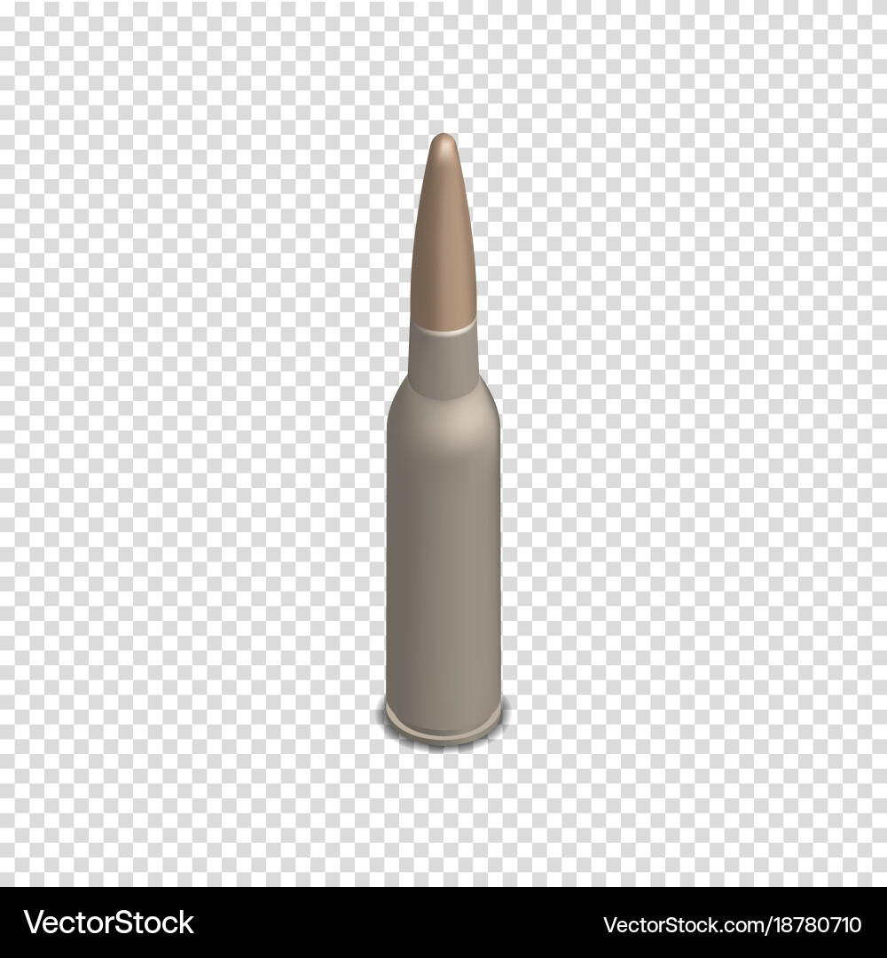 Photorealistic cartridge with a bullet Royalty Free Vector