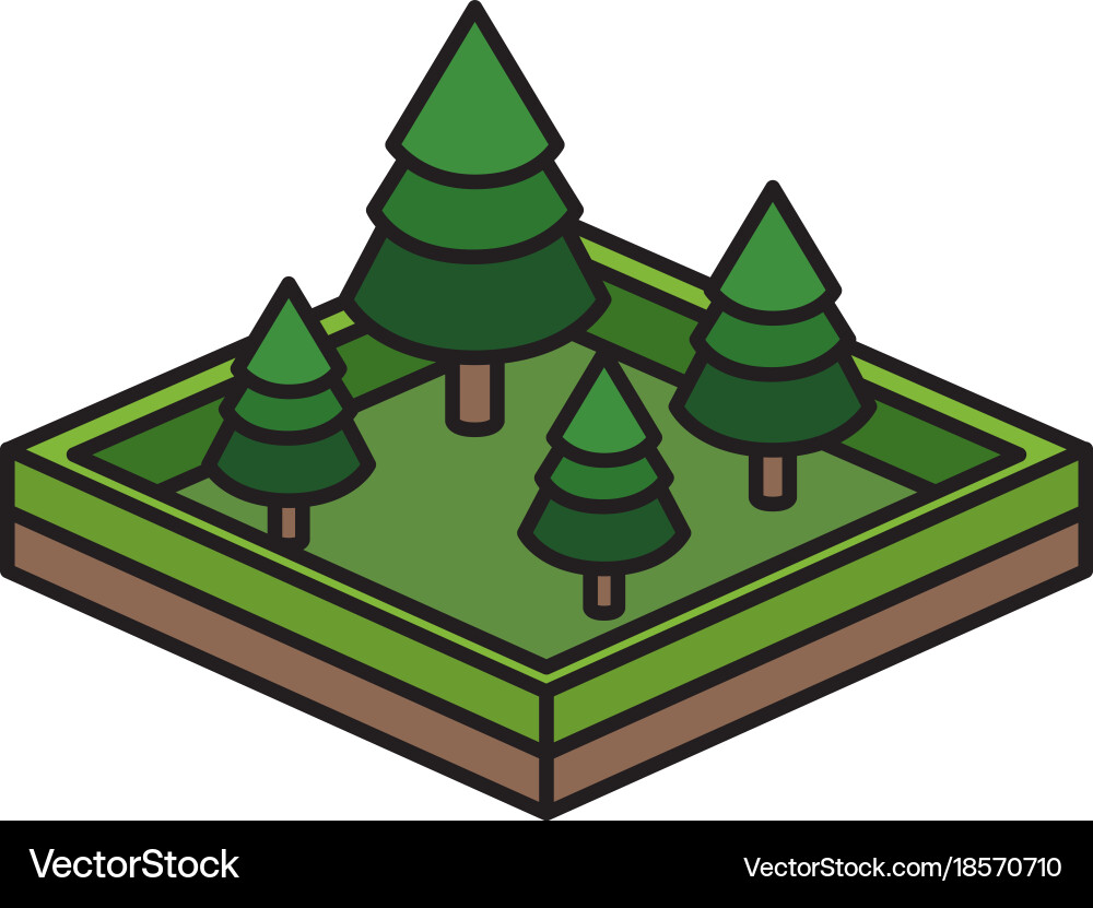 Pine tree design Royalty Free Vector Image - VectorStock
