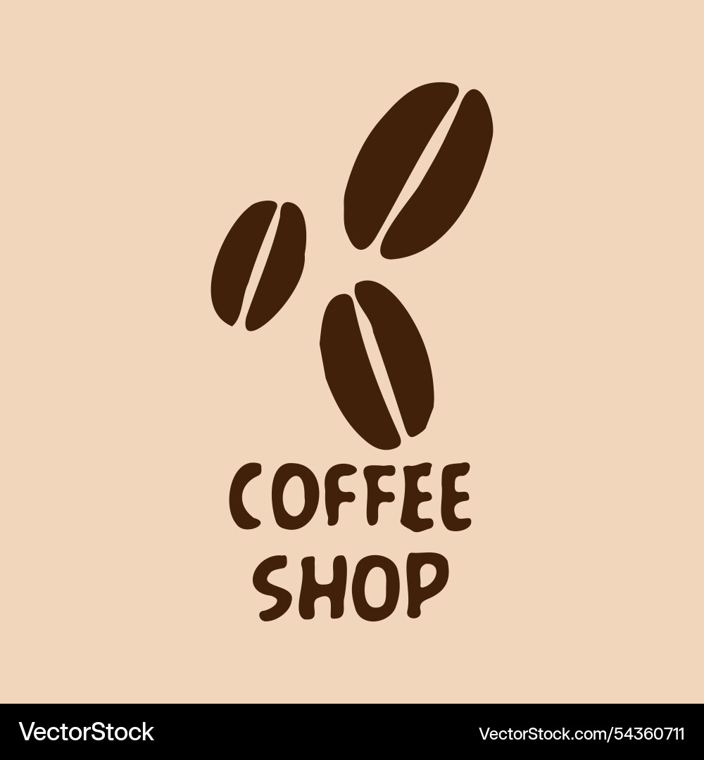 Coffee shop logo graphics Royalty Free Vector Image