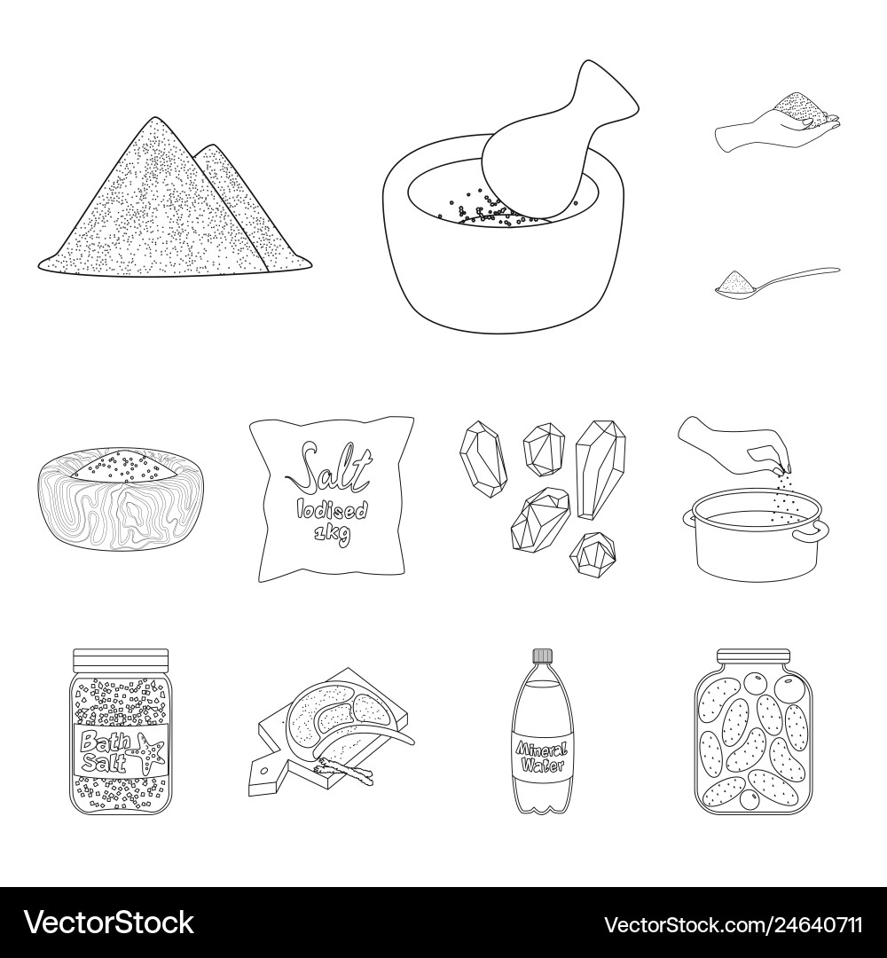 Design von Natrium- und Mineralzeichen Lizenzfreier Vektor