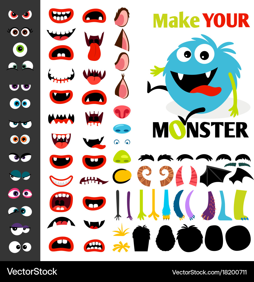 Create a Monster Vector Images (over 160)