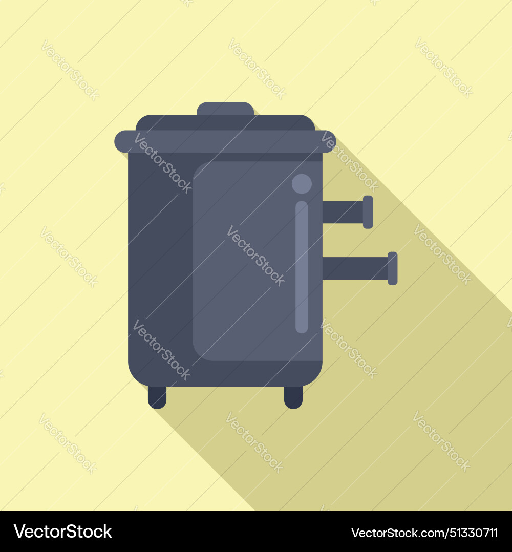 Modern electric pressure cooker flat design icon Vector Image