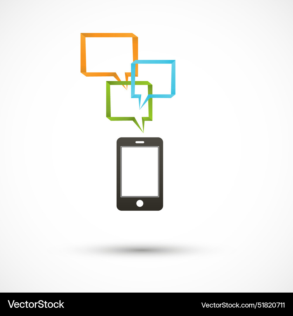 Smartphone frame less blank screen Royalty Free Vector Image