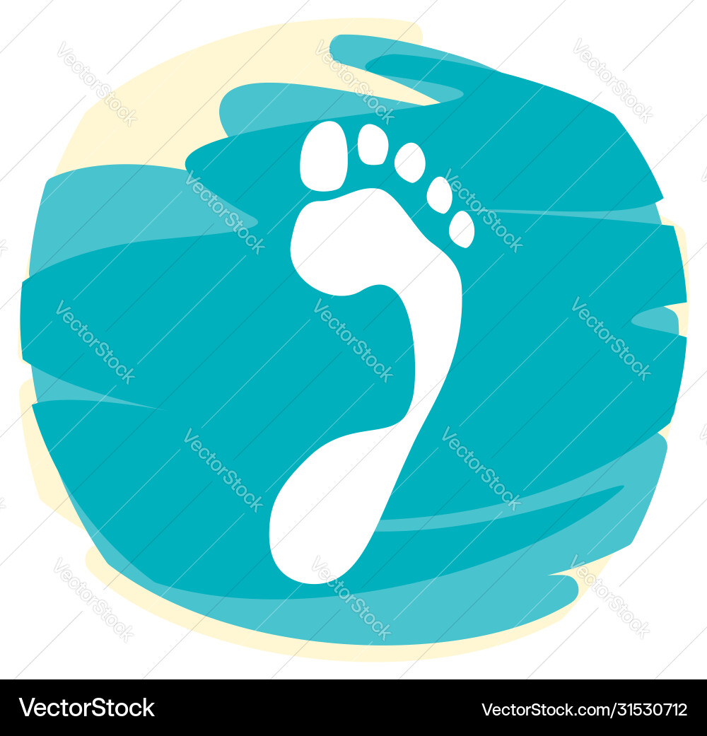 Beachfoot Royalty Free Vector Image - VectorStock