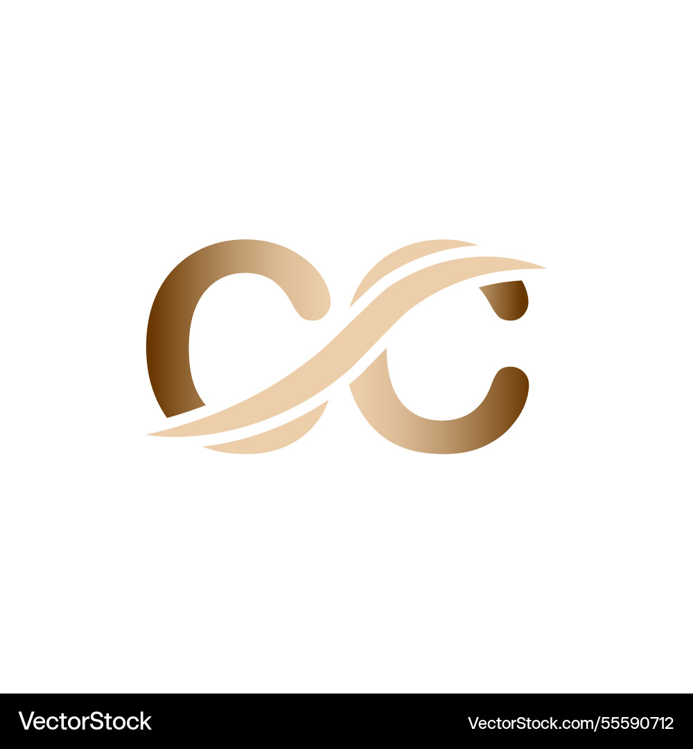 Cc logo design Royalty Free Vector Image - VectorStock