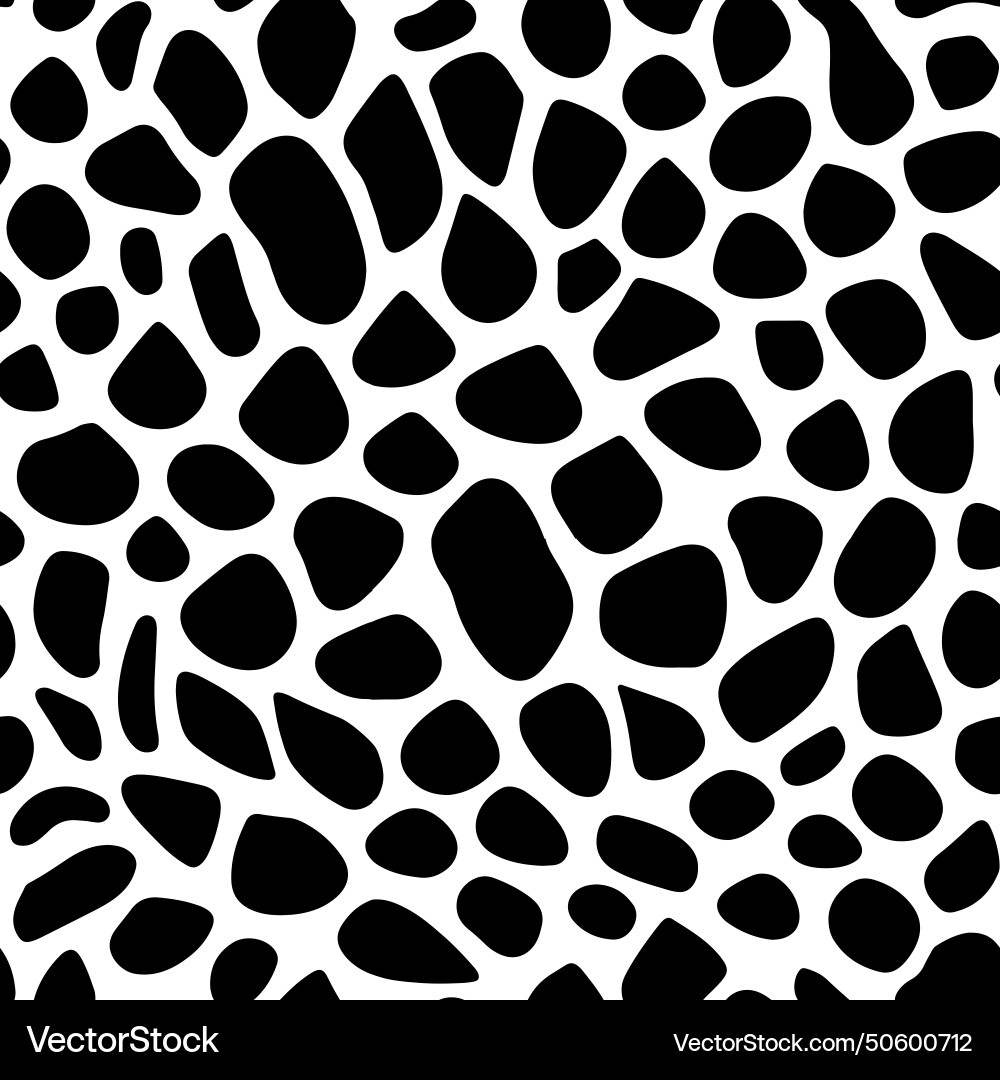 Cow skin seamless animal pattern for design Vector Image