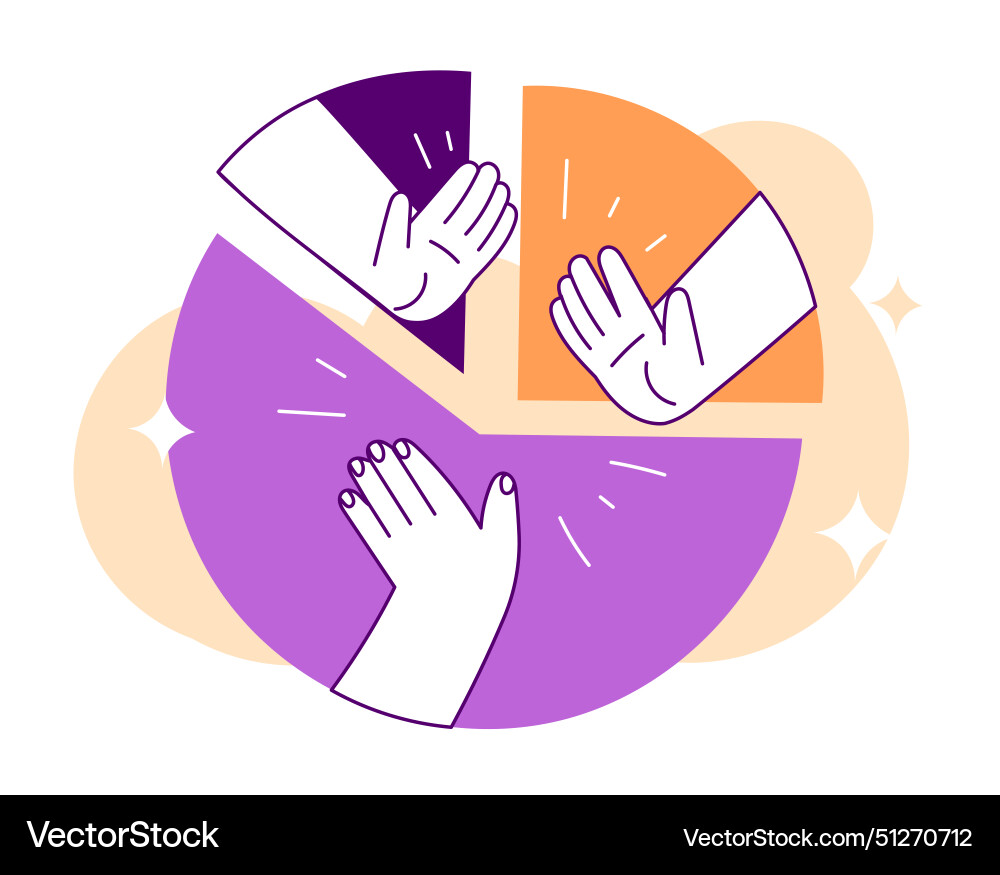 Everyone is doing their part people are making Vector Image