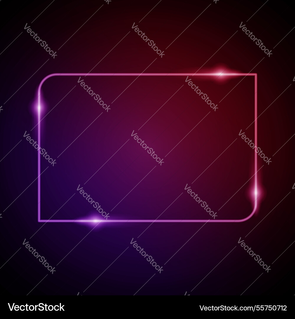 Glow frame Royalty Free Vector Image - VectorStock
