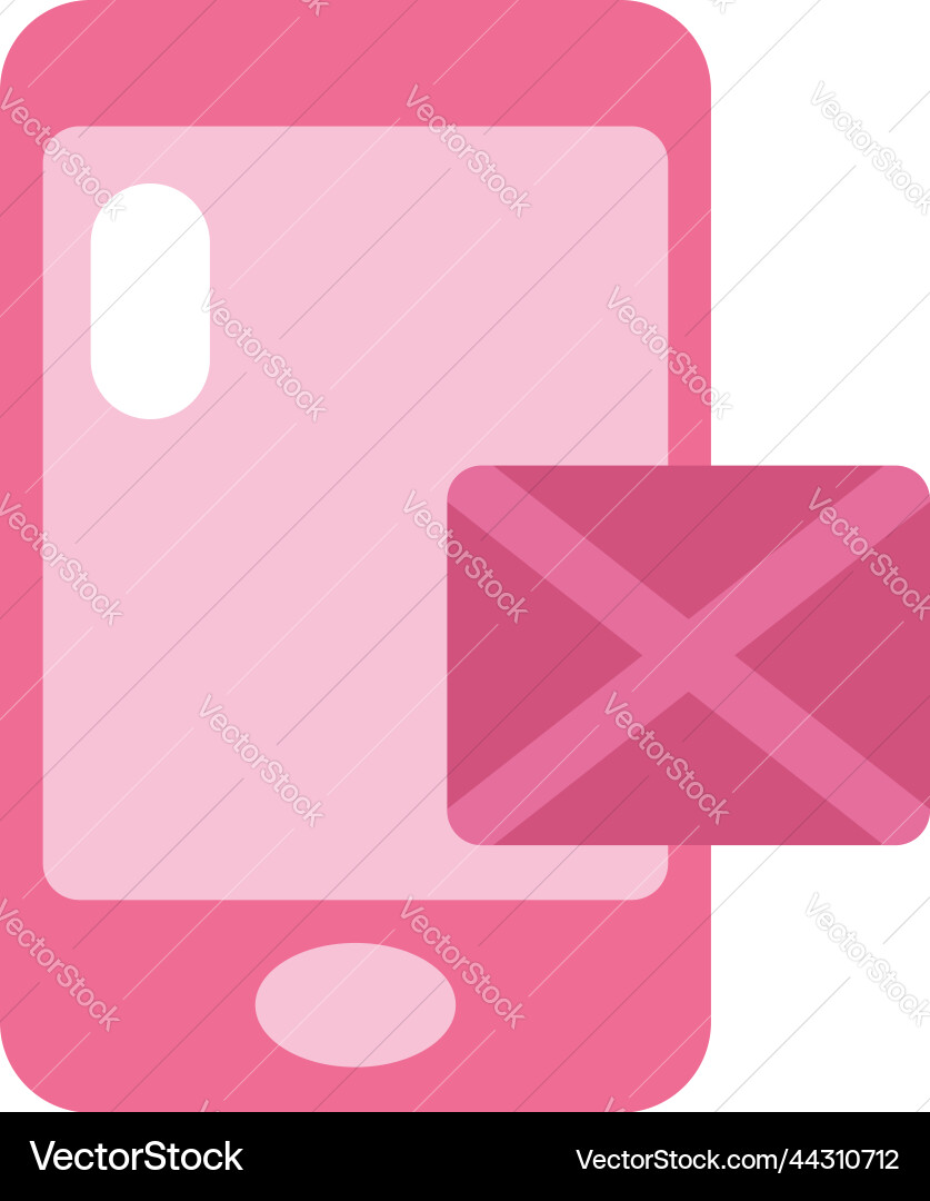 Phone messages on a white background Royalty Free Vector