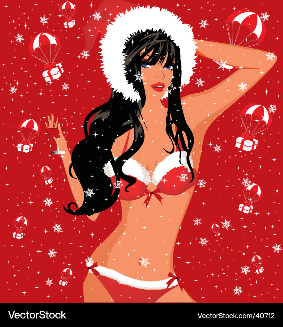 Sexy Santa Royalty Free Vector Image Vectorstock