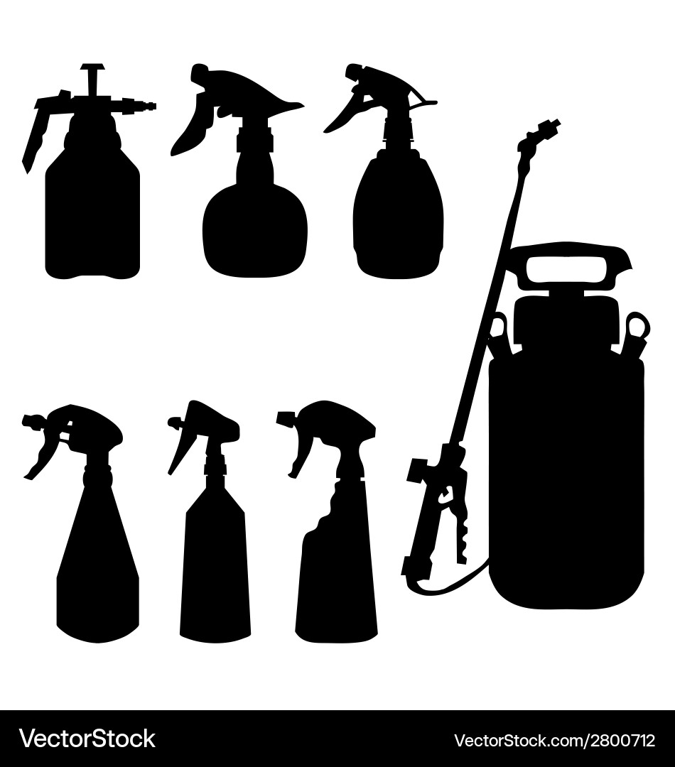 Sprayers 2 Royalty Free Vector Image - VectorStock