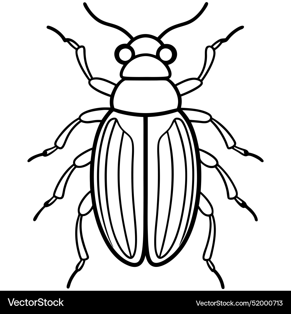 Cigarette beetle bug stands icon Royalty Free Vector Image