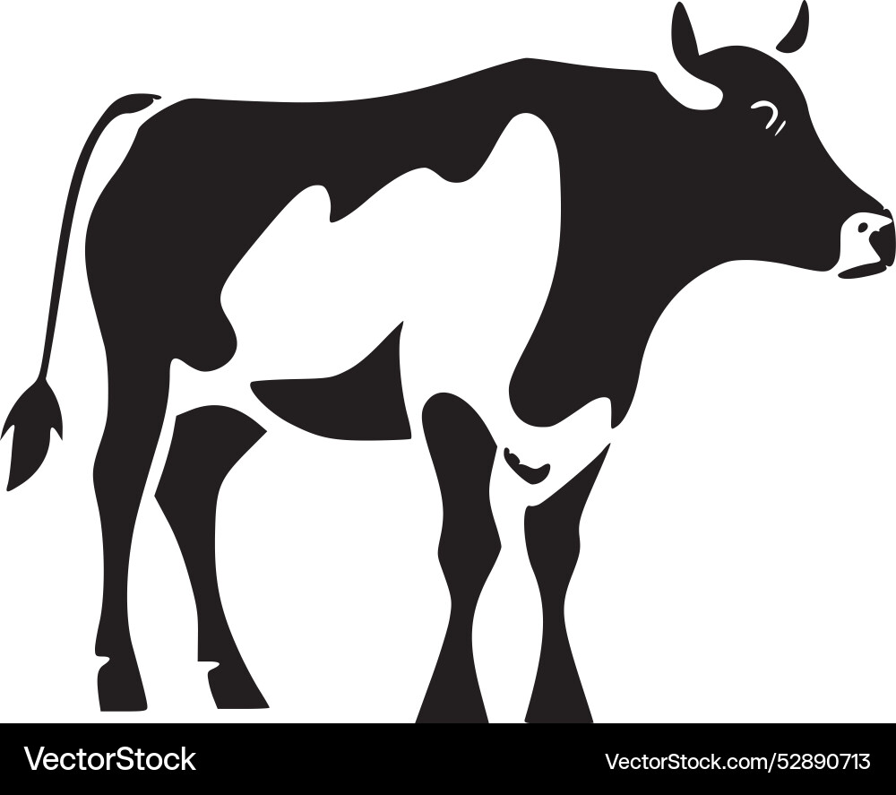 Cowhide - minimalist and flat logo Royalty Free Vector Image