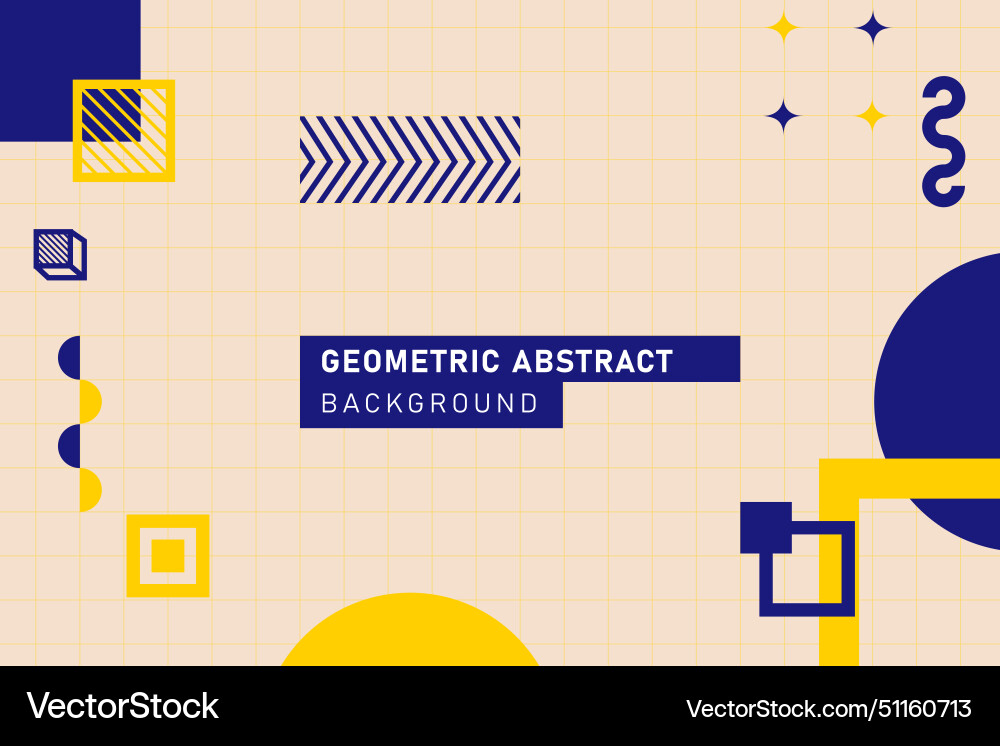 Geometric modern abstract template design Vector Image