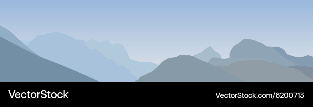 Mountain range Royalty Free Vector Image - VectorStock