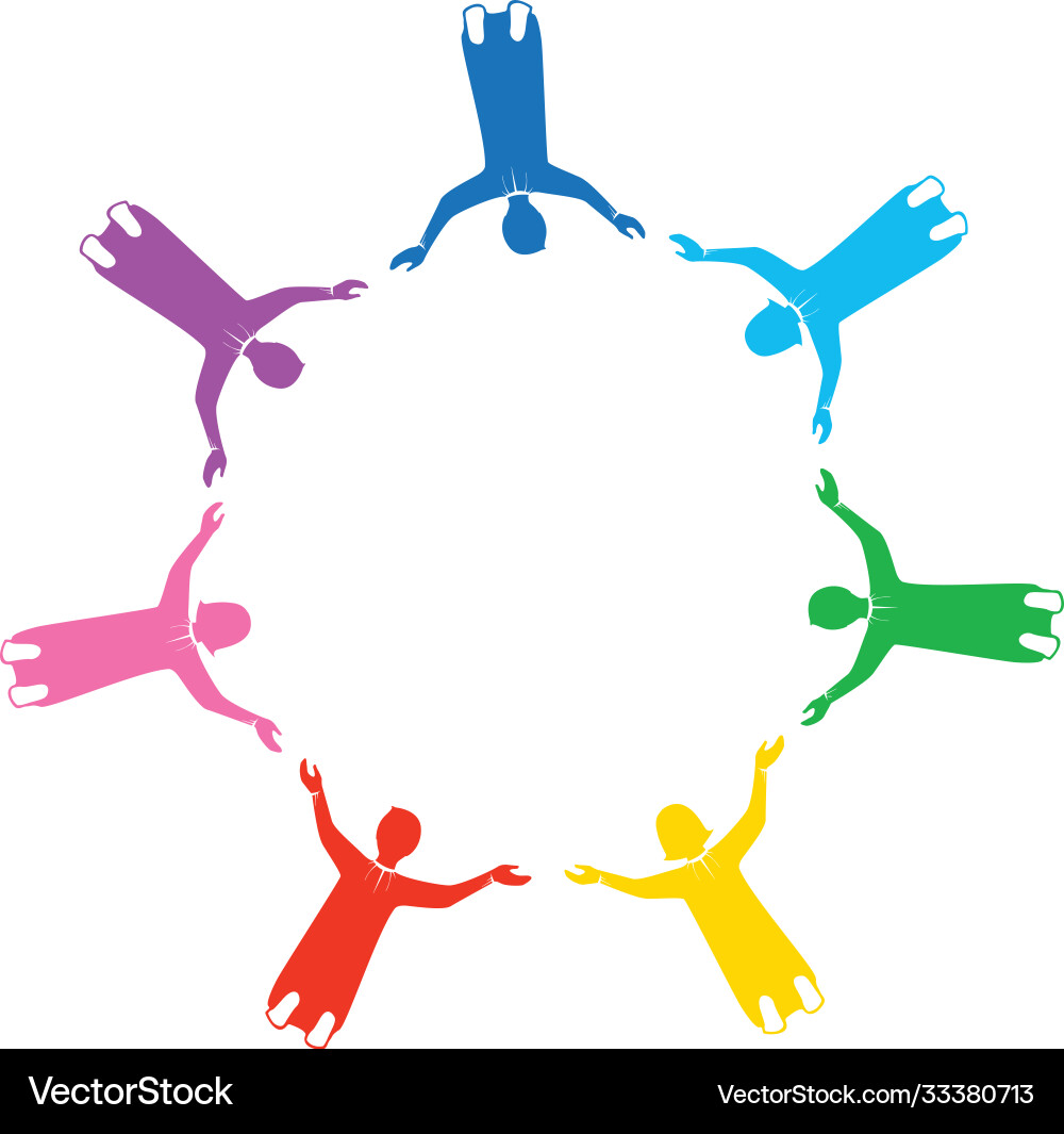 People Praying Together Royalty Free Vector Image