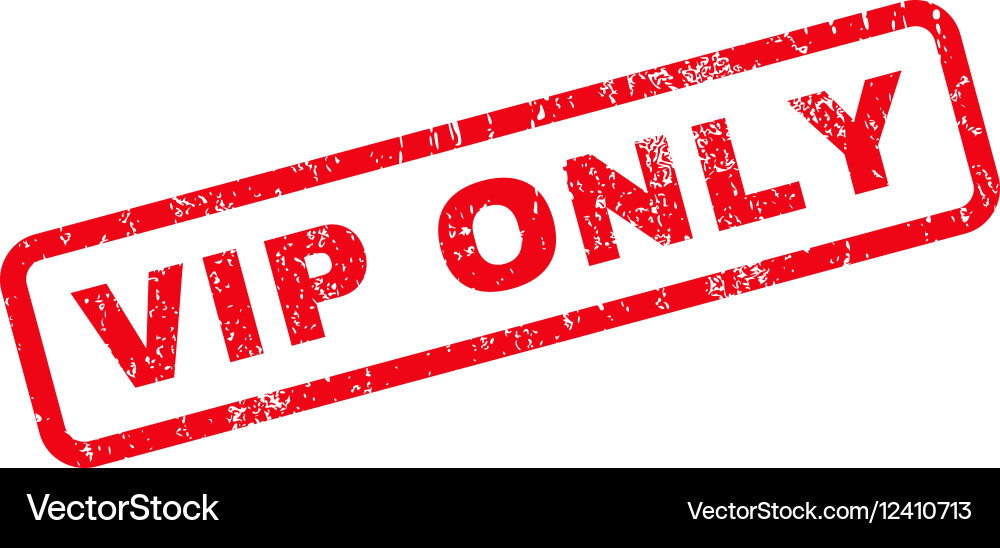 Vip only rubber stamp Royalty Free Vector Image