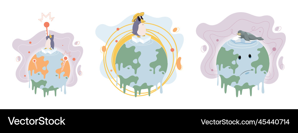 Climate change concept global warming design Vector Image