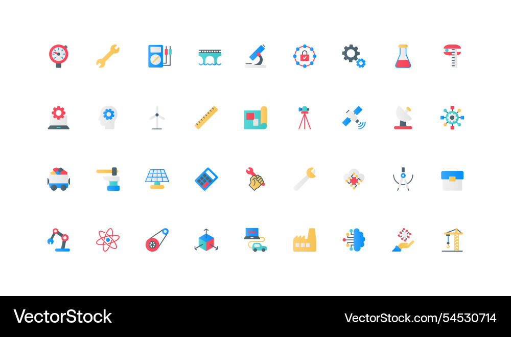 Engineering with ai modern technology in industry Vector Image