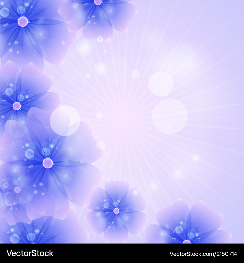 Floral background purple Royalty Free Vector Image
