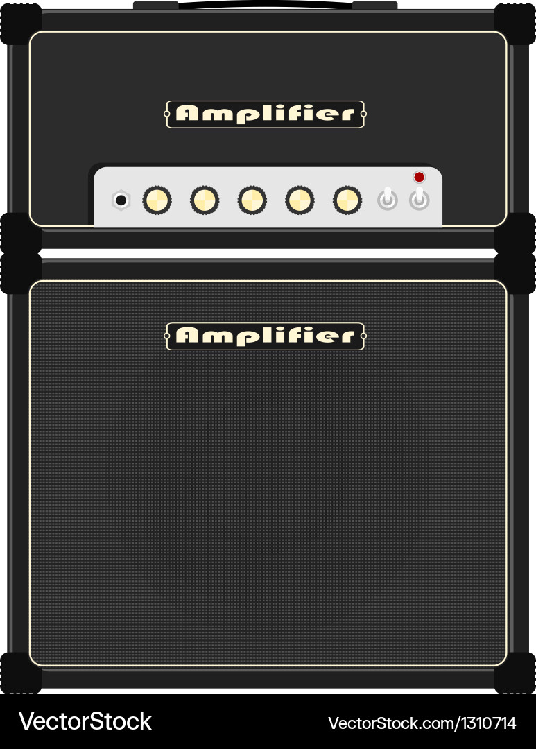 Guitar amplifier Royalty Free Vector Image - VectorStock