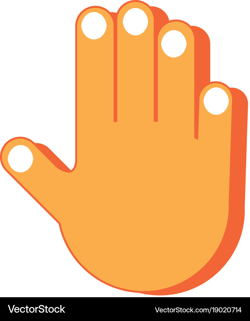 Human hand design Royalty Free Vector Image - VectorStock