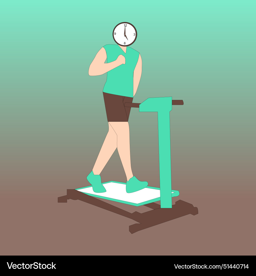 Man at the gym Royalty Free Vector Image - VectorStock