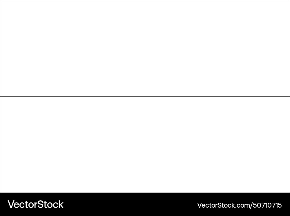 Black outline flag of monaco Royalty Free Vector Image