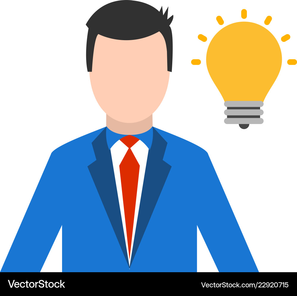 Creative man icon Royalty Free Vector Image - VectorStock