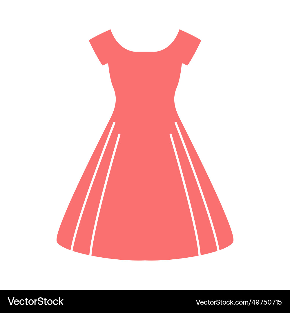 Dress icon logo image Royalty Free Vector Image