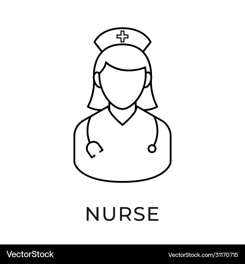 Nurse icon medical template Royalty Free Vector Image