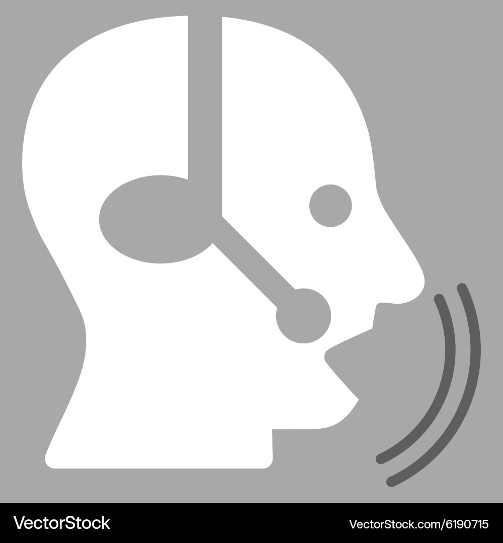 Operator speech icon Royalty Free Vector Image