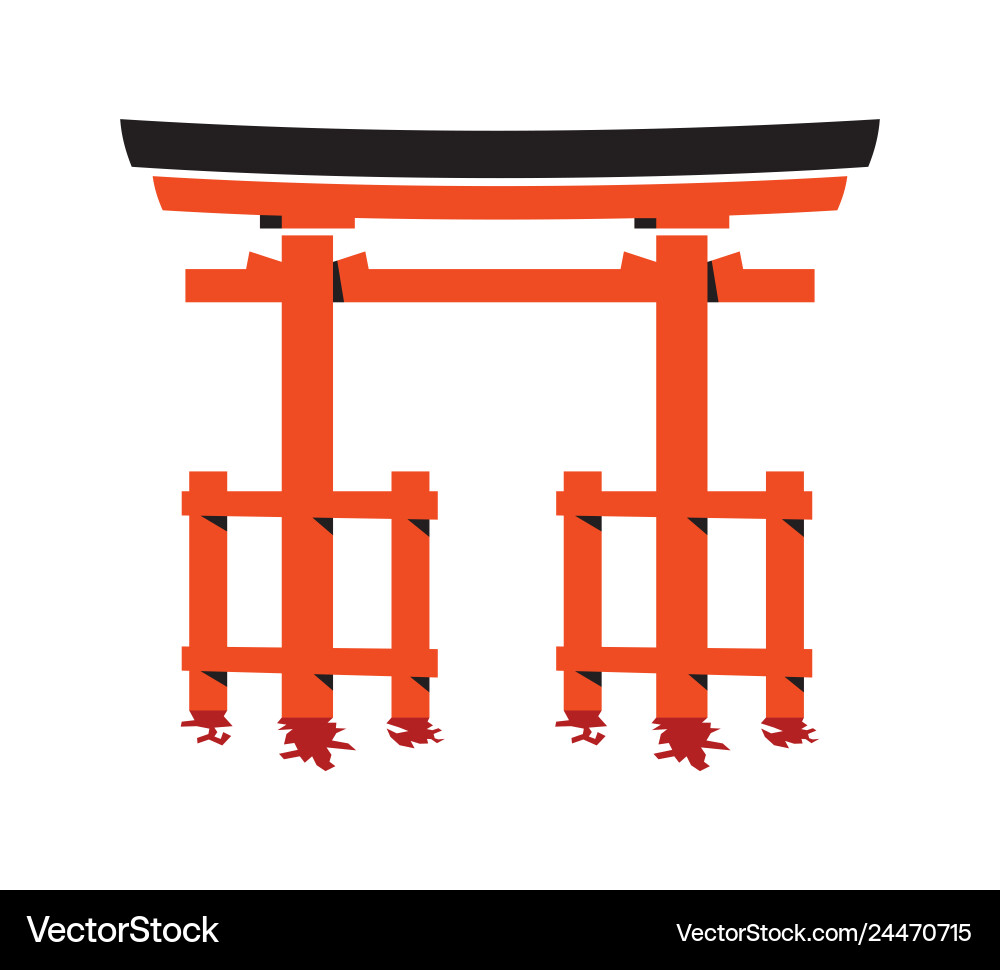 Torii gate Royalty Free Vector Image - VectorStock