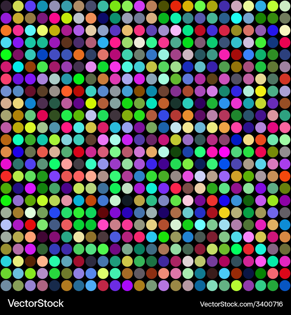 Abstract rainbow circles seamless pattern Vector Image