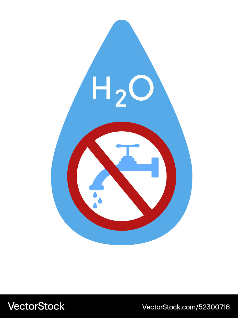 An about saving water resources Royalty Free Vector Image