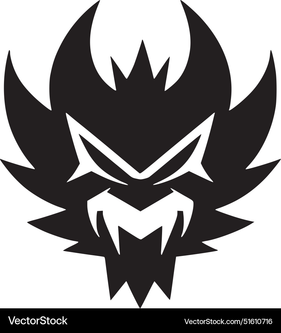 Beast - black and white isolated icon Royalty Free Vector