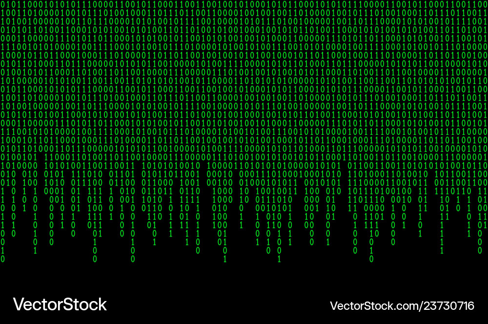 Binary code pattern Royalty Free Vector Image - VectorStock