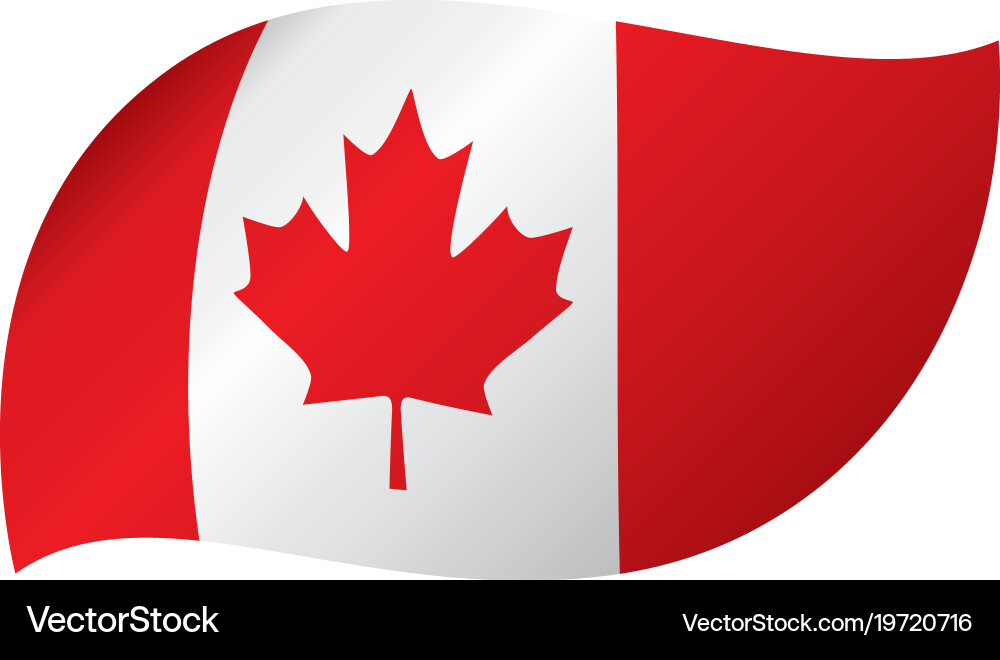 Canada flag Royalty Free Vector Image - VectorStock