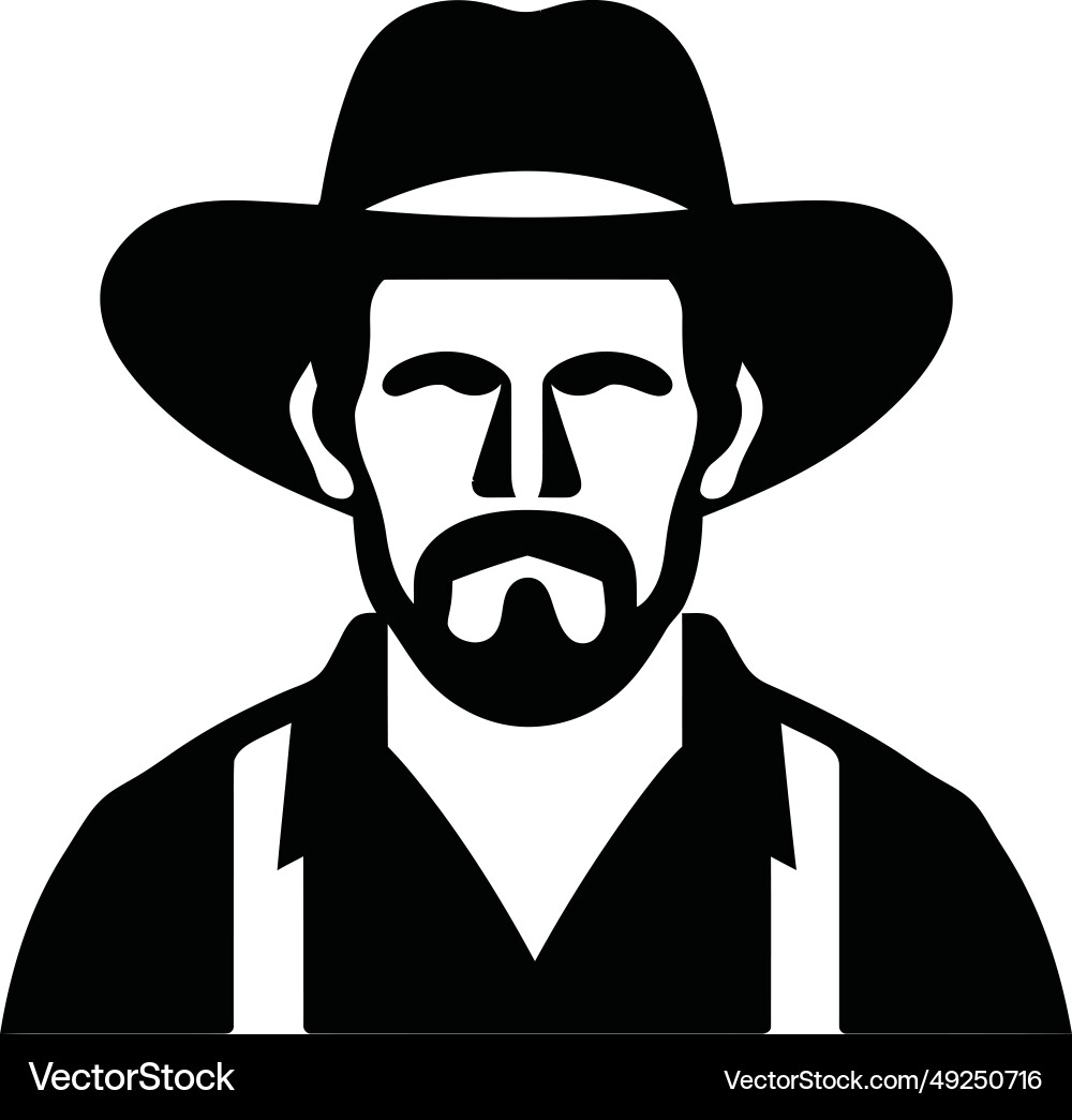 Farmer Icon - Agricultural Symbol Royalty Free Vector Image