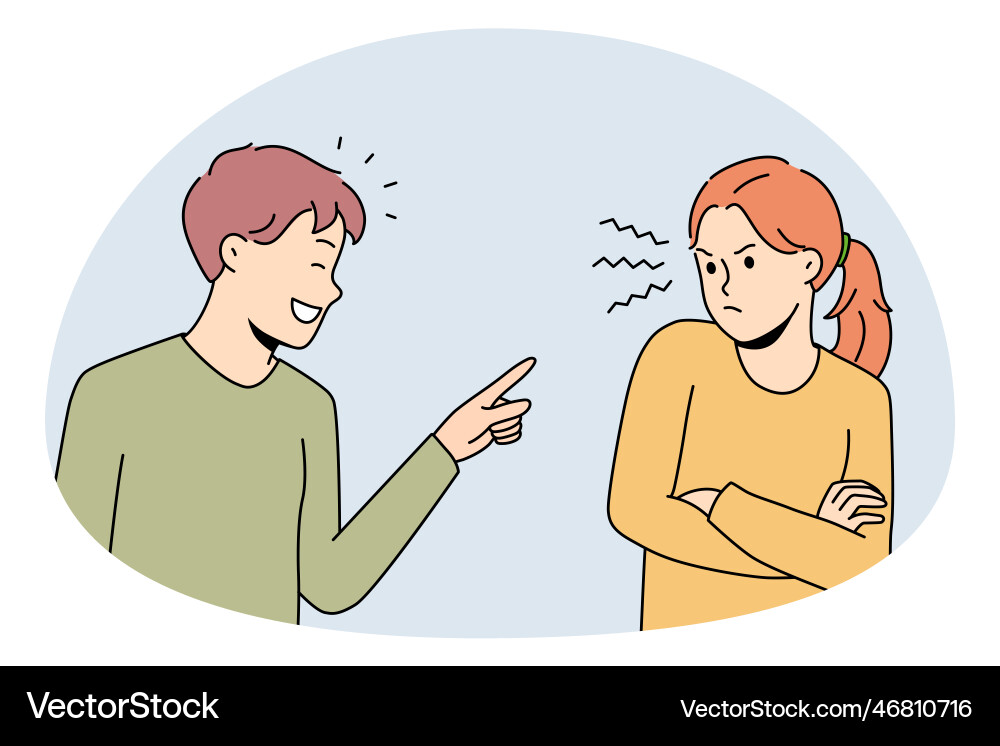 Having fun and laughing concept Royalty Free Vector Image